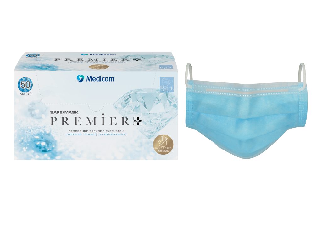 Safe+Mask Premier Procedure Earloop Masks - Level 2 | Medicom Australia
