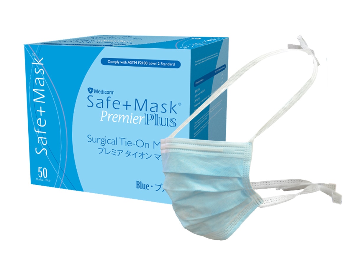 Safe+Mask Premier Plus Earloop Masks AS 4381 Level 2 | Medicom Australia